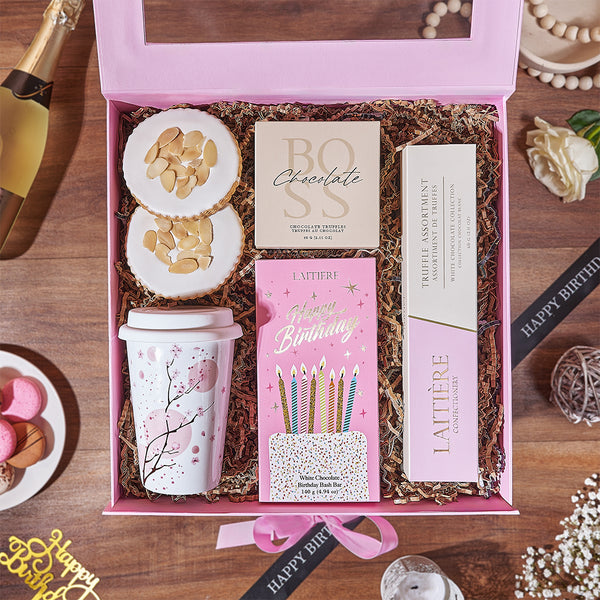 Cup of Birthday Fun Gift Box - Birthday gift baskets – Los Angeles ...